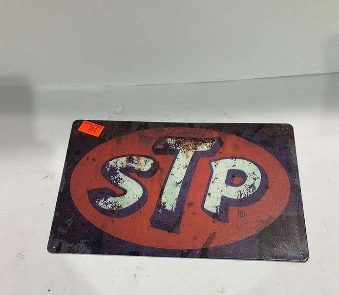 12”x8” Metal Sign Featuring STP Logo - Hash Auctions
