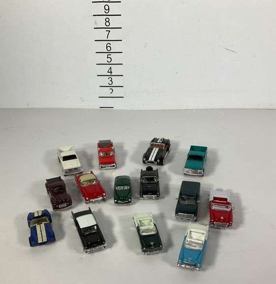 Collection of 14 Die-Cast Cars with Assorted Brands and Models - Hash ...