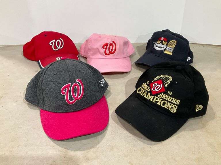 Collection of Washington Nationals Baseball Caps, Including World ...