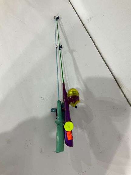 Pair of Children’s Fishing Rod and Reel Combos Featuring Shakespeare ...