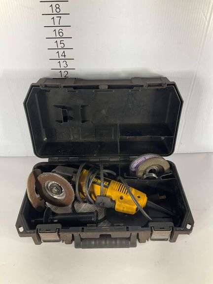 DeWalt Angle Grinder with Accessories in Hard Case - Hash Auctions