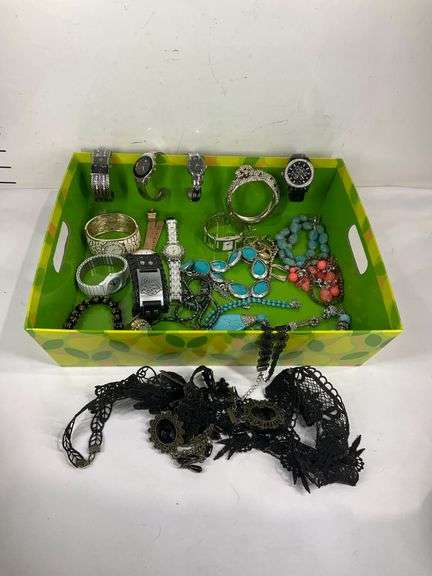 Assorted Lot of Watches, Bracelets, and Beaded Jewelry - Hash Auctions