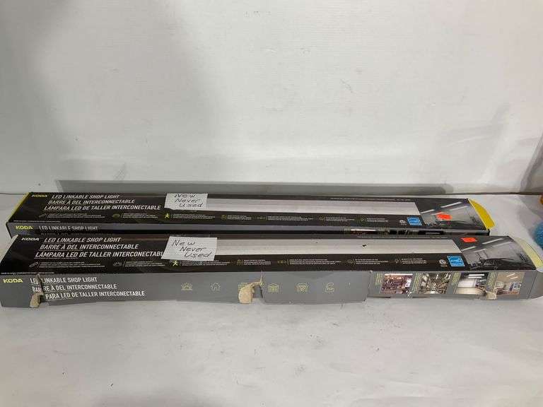 Set of Two Koda LED Linkable Shop Lights in Original Packaging - Hash ...