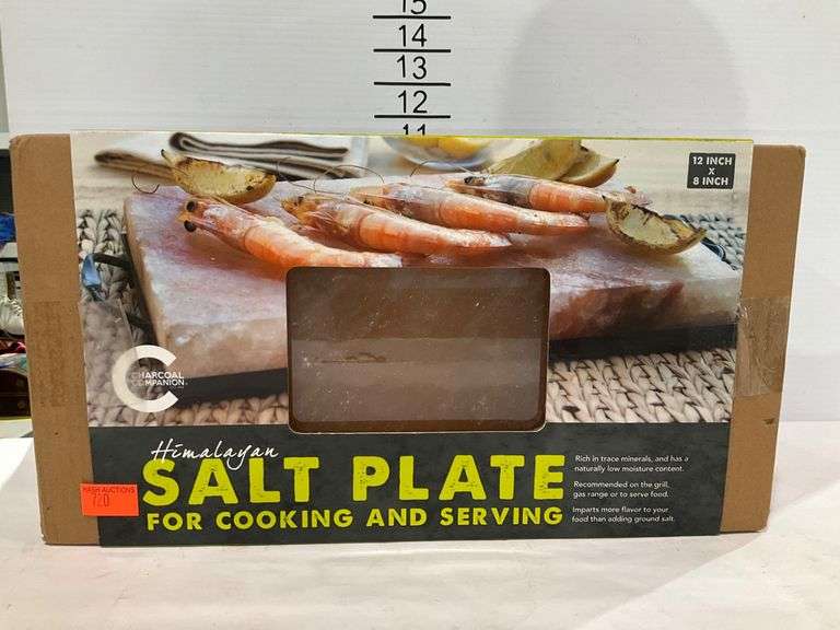Himalayan Salt Plate for Cooking and Serving, 12 x 8 Inches - Hash Auctions