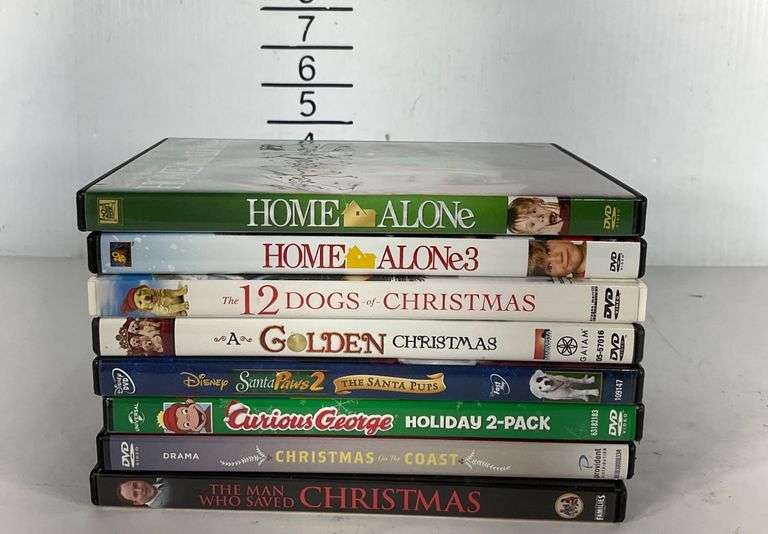 Collection of 8 Christmas-Themed DVD Movies - Hash Auctions