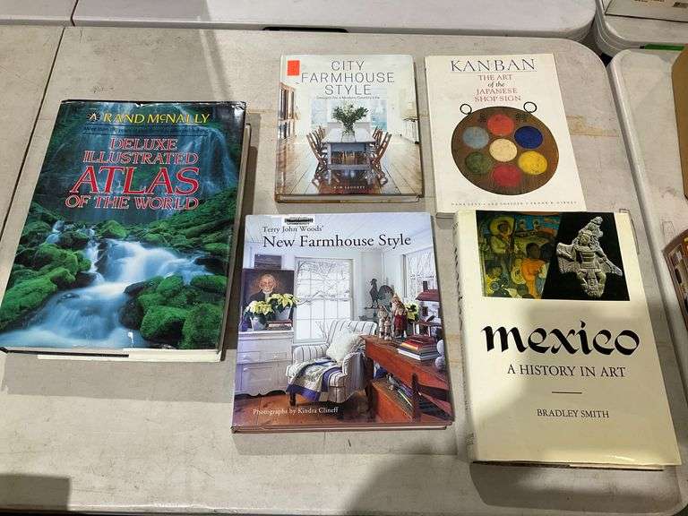 Collection of Five Art, Design, and Atlas Books - Hash Auctions