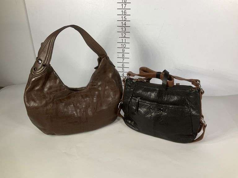 Lot of Two Handbags: Stone Mountain Leather - Hash Auctions
