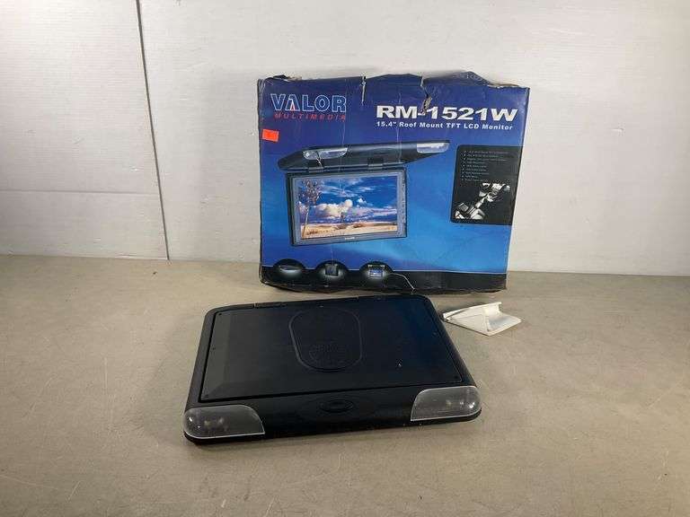 Valor RM-1521W 15.4-Inch Roof Mount TFT LCD Monitor - Hash Auctions