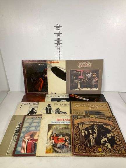 Collection of 13 Classic Rock Vinyl Records Including Led Zeppelin ...