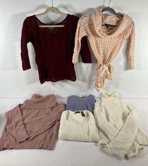 Assorted Women’s Sweaters Including Abercrombie & Fitch, Bebe, and ...