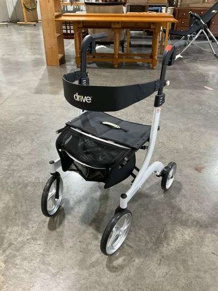 Drive Nitro Rollator Walker with Seat and Storage Bag - Hash Auctions