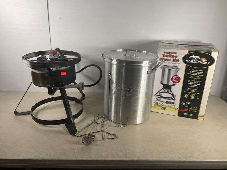 Masterbuilt Propane Turkey Fryer Kit with Aluminum Pot and Accessories ...