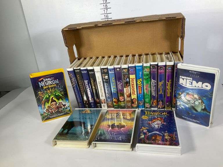 Collection of 21 VHS Tapes Featuring Animated and Family Films - Hash ...