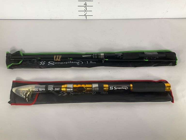 Sougayilang Telescopic Fishing Rods with Covers - Hash Auctions