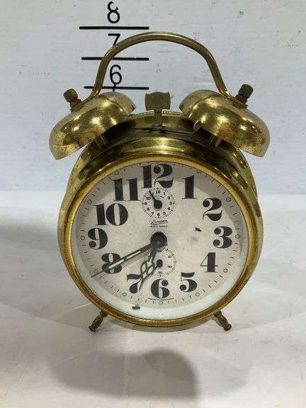 Linden Dual-Bell Brass Alarm Clock - Hash Auctions