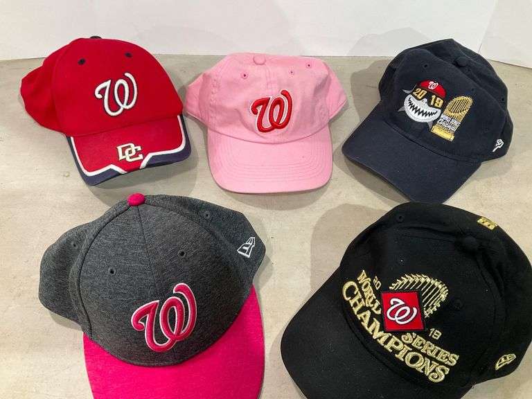 Collection of Washington Nationals Baseball Caps, Including World ...