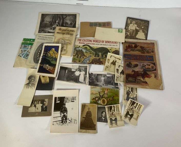 Mixed Ephemera Collection Featuring Photographs, Postcards, and ...
