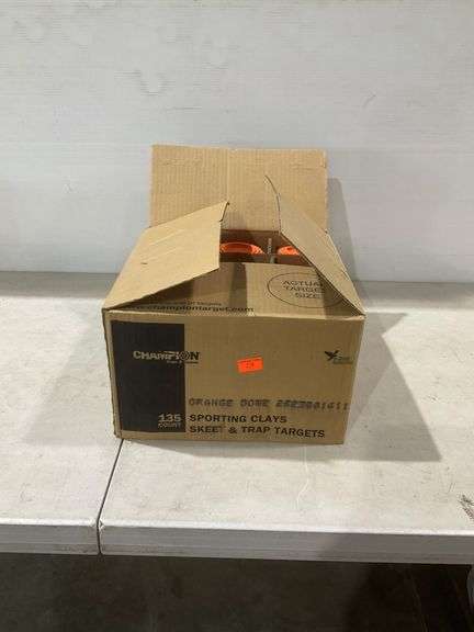 Box of Champion Orange Dome Sporting Clays Skeet & Trap Targets (135 ...