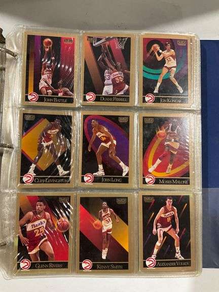Binder With Assorted 1990s NBA Basketball Trading Cards - Hash Auctions