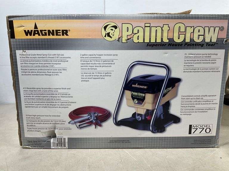 Wagner Paint Crew Airless Paint Sprayer with Hose and Accessories ...