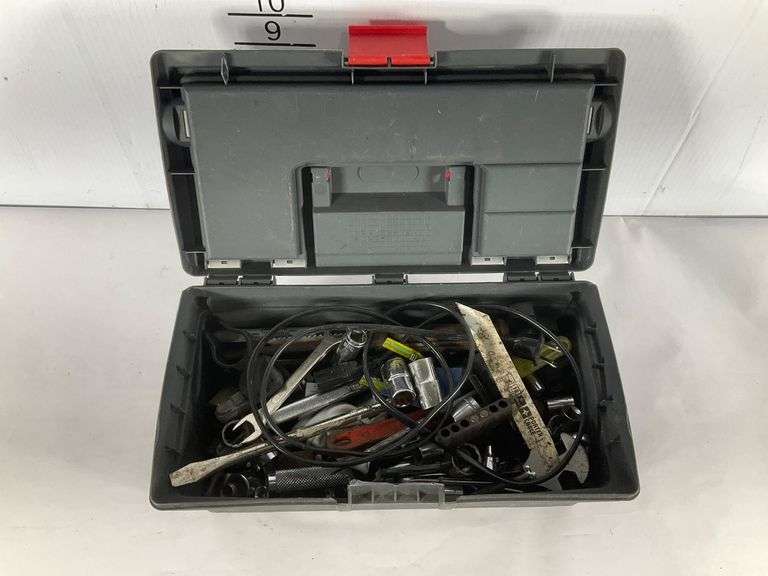 Plastic Tool Box Containing Assorted Hand Tools - Hash Auctions