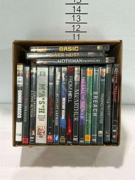Collection of DVDs Featuring Various Titles and Genres - Hash Auctions
