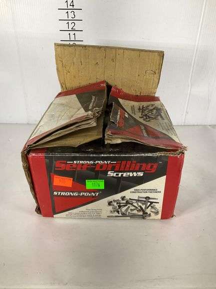 Box of Strong-Point Self-Drilling Screws - Hash Auctions