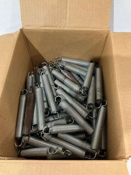 Box of Metal Extension Springs with Hook Ends - Hash Auctions