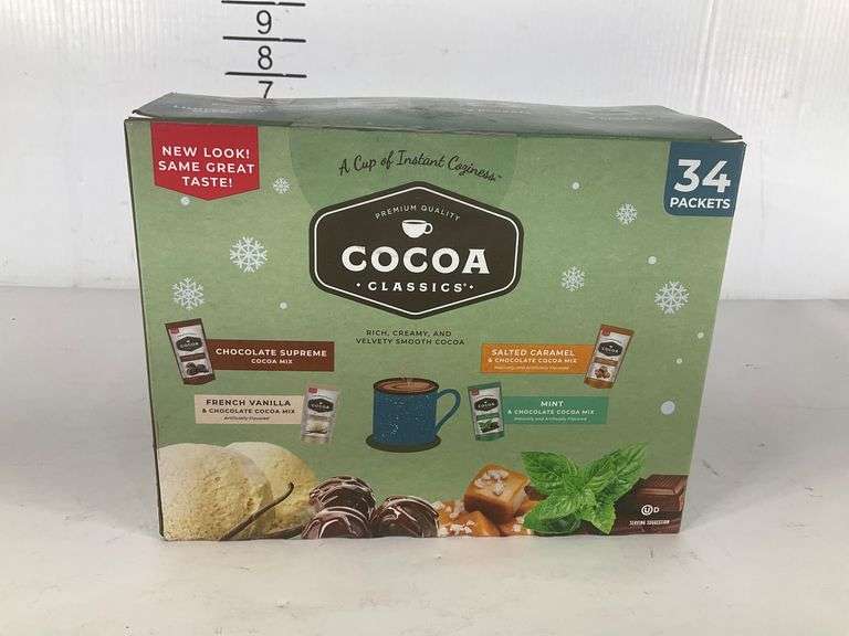 Box of Cocoa Classics Hot Cocoa Mix, 34 Packets, Assorted Flavors ...