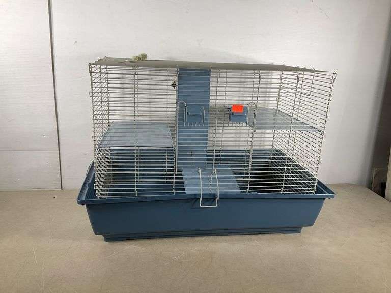 Wire Pet Rodent Cage With Plastic Base, 30x18x21” - Hash Auctions