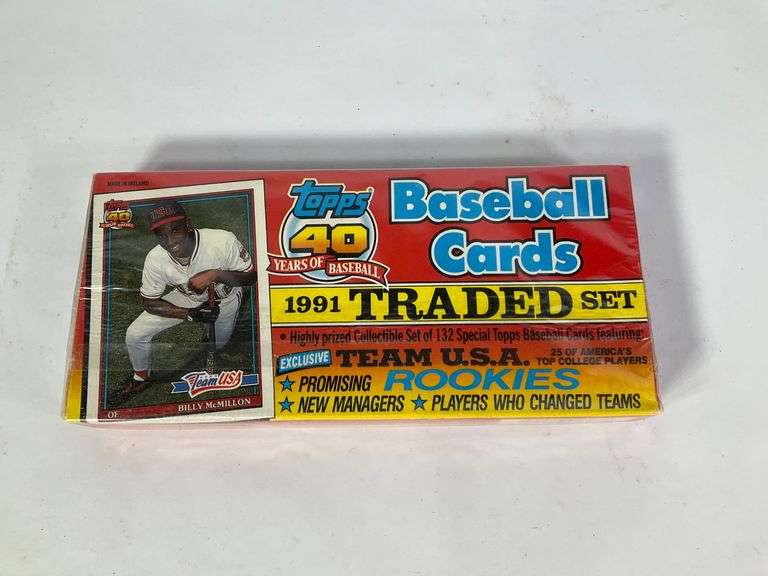 1991 Topps Traded Baseball Cards Factory Sealed Set - Hash Auctions