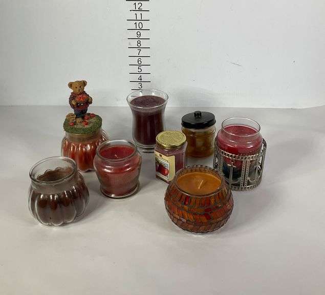 Assorted Scented Candles in Glass Jars and Holders - Hash Auctions