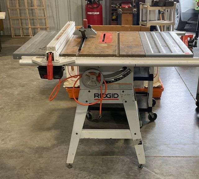 Ridgid Table Saw Model TS2412 with Stand and Adjustable Guide - Hash ...