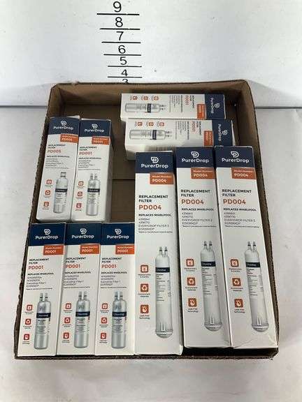 Box of PurerDrop Replacement Filters Model PD001 and PD004 - Hash Auctions