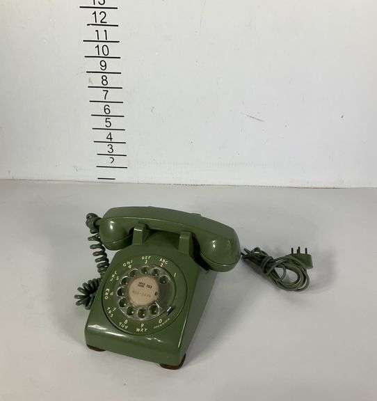 Green Rotary Dial Telephone by Bell System with Modem Base - Hash Auctions