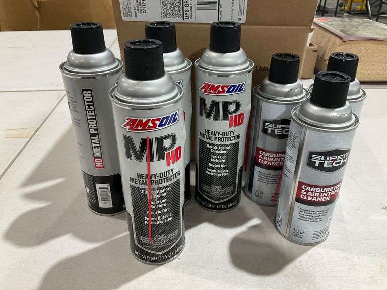 Lot of AMSOIL Heavy-Duty Metal Protector and Super Tech Carburetor ...