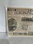 John Robinson’s Circus Advertising Print Featuring Cleopatra Spectacle ...