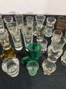 Collection of Assorted Shot Glasses in Various Sizes and Colors - Hash ...