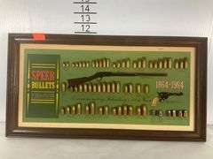 Framed Speer Bullets Display Commemorating Reloading from 1864-1964 ...