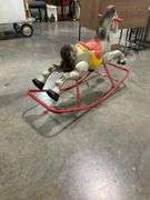 Mobo Metal Rocking Horse on Red Frame, England - Hash Auctions