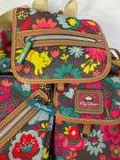 Lily Bloom Backpack with Multicolor Floral and Cat Print - Hash Auctions