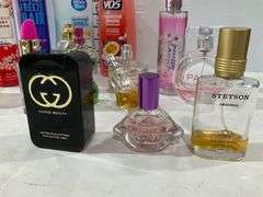 Lot of Assorted Perfume Bottles and Personal Care Items - Hash Auctions