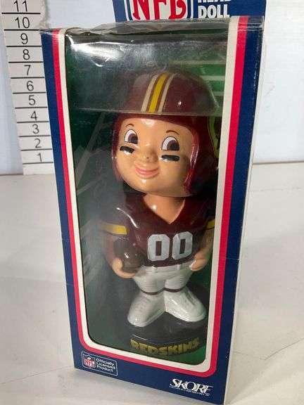 NFL Team Bobble Head Doll in Original Box Featuring Washington Redskins ...