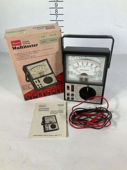 Sears Multitester with Original Box, Manual, and Accessories - Hash ...