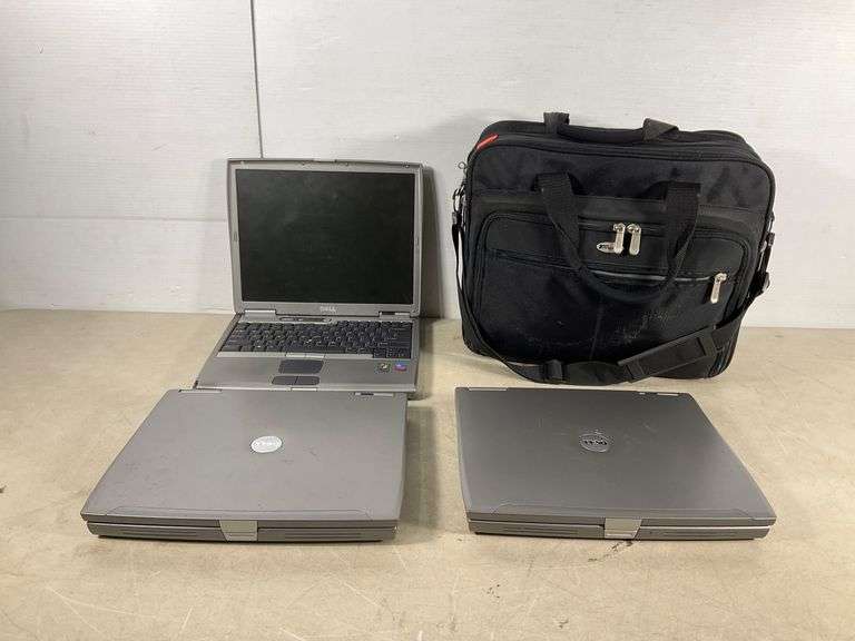 Dell Latitude D600 and Two D610 Laptops with Targus Carrying Case ...