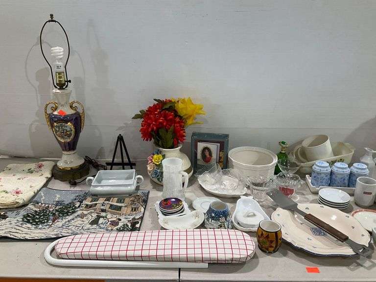 Two boxes: Collection of Assorted Household Items Including Tableware ...