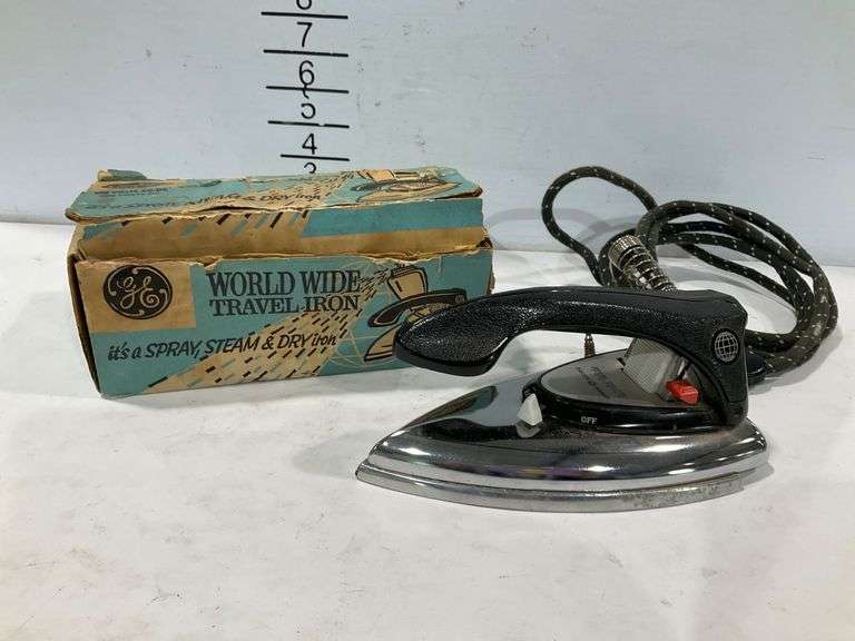 General Electric World Wide Travel Iron F49 with Original Box - Hash ...