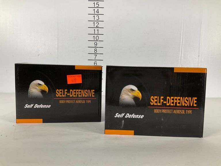 Two Boxes of Self-Defense Body Protect Aerosol Products - Hash Auctions