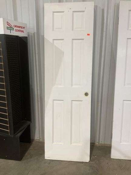 24-Inch Solid Pine Door with Pre-Cut Door Handle Opening - Hash Auctions