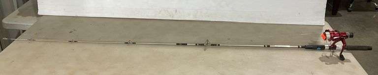 Shakespeare Durango Spinning Fishing Rod with Red Reel - Hash Auctions
